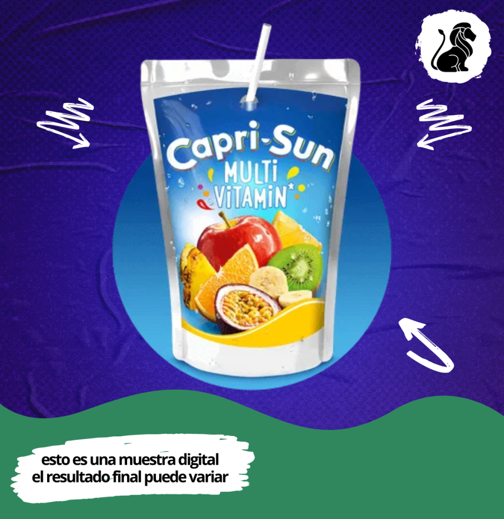 Etiqueta Personalizada para Jugo de Bolsita Estilo Capri Sun (Docena ...